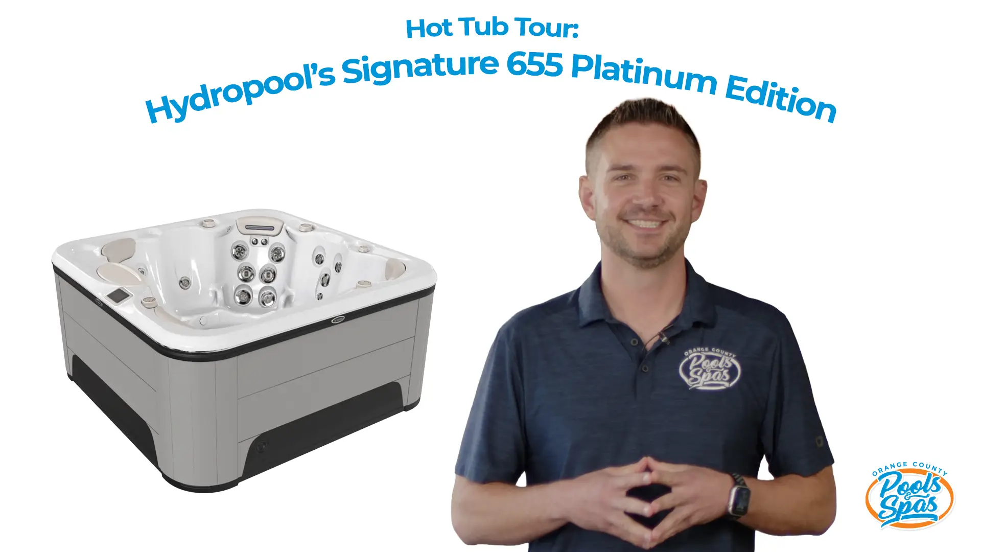 Hydropool Hot Tub's Signature 655 Platinum Tour - ORANGE COUNTY POOLS ...